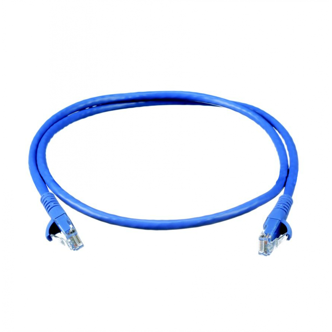 Category 6 UTP 24AWG Copper Patch Cord with Modular Plug on each end. Blue Color, 3m.